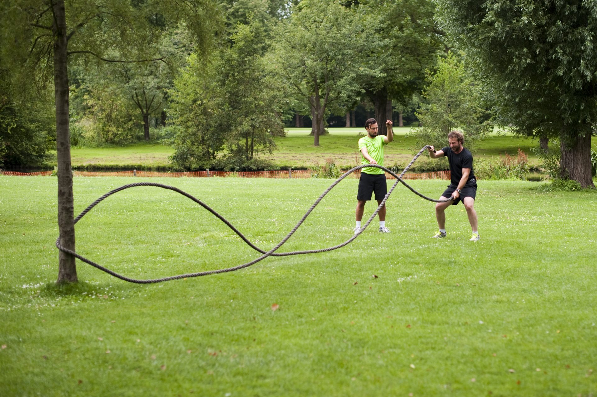 Circuit training Amsterdam? Buiten sporten met materialen.